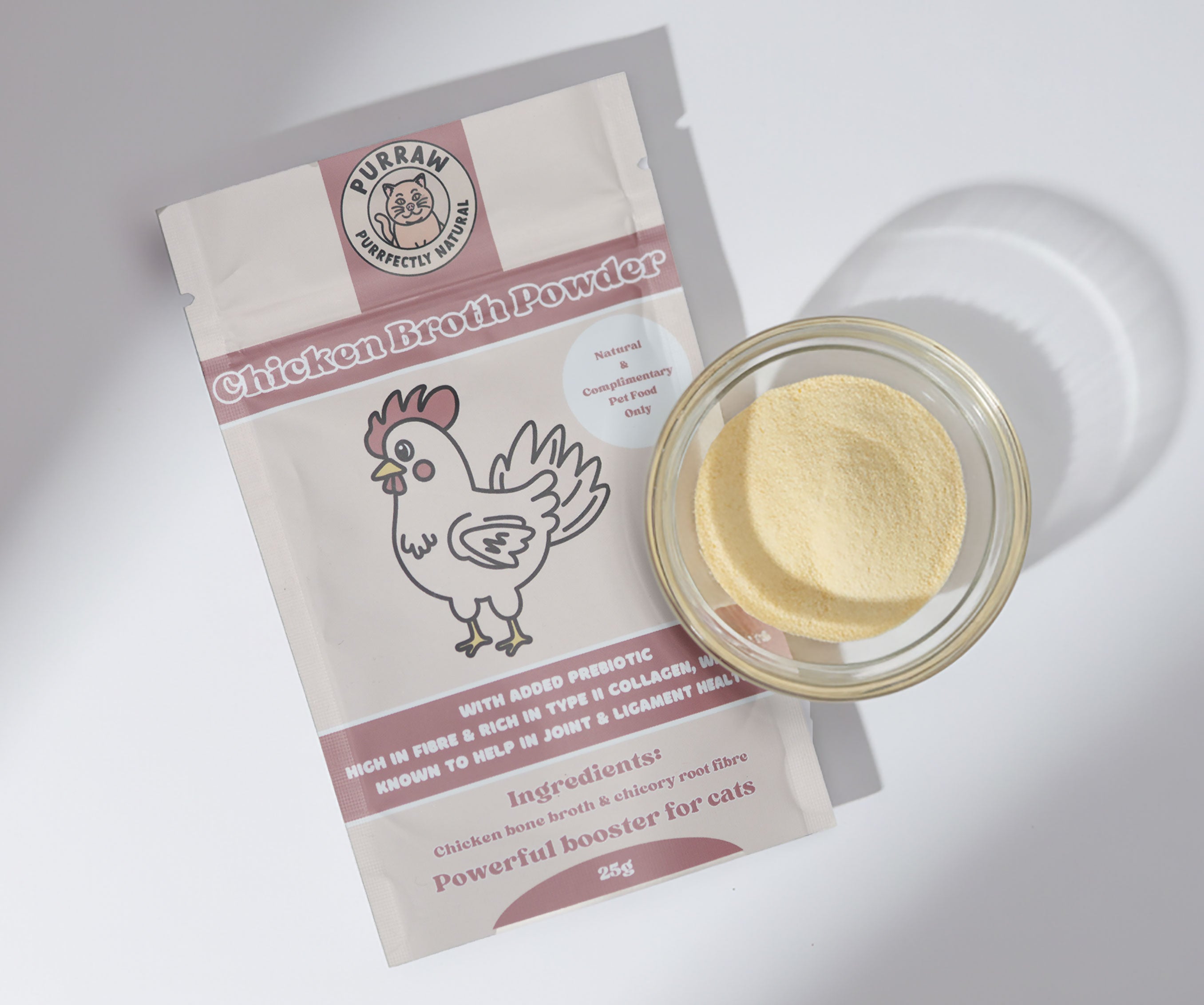 Chicken Broth Powder + Prebiotic - 25g – Purraw